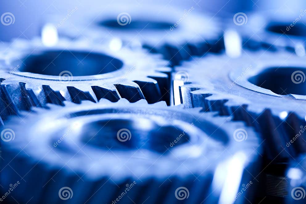 Gears Meshing Together, Technic Concept Stock Image - Image of classic ...