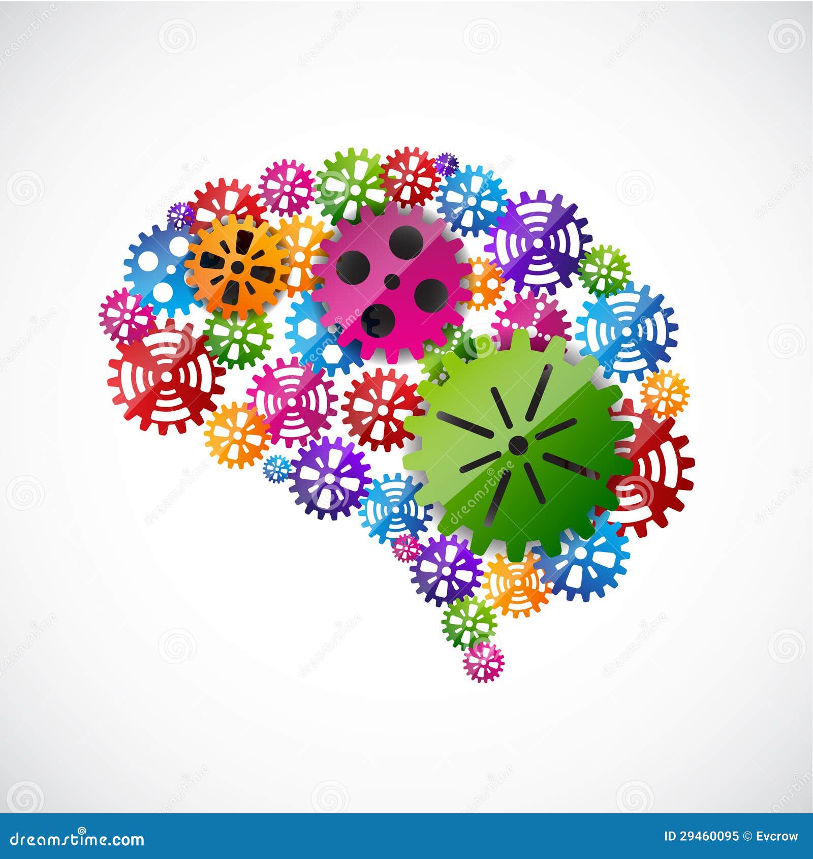 Gears mind stock vector. Illustration of thinking, contemplation - 29460095