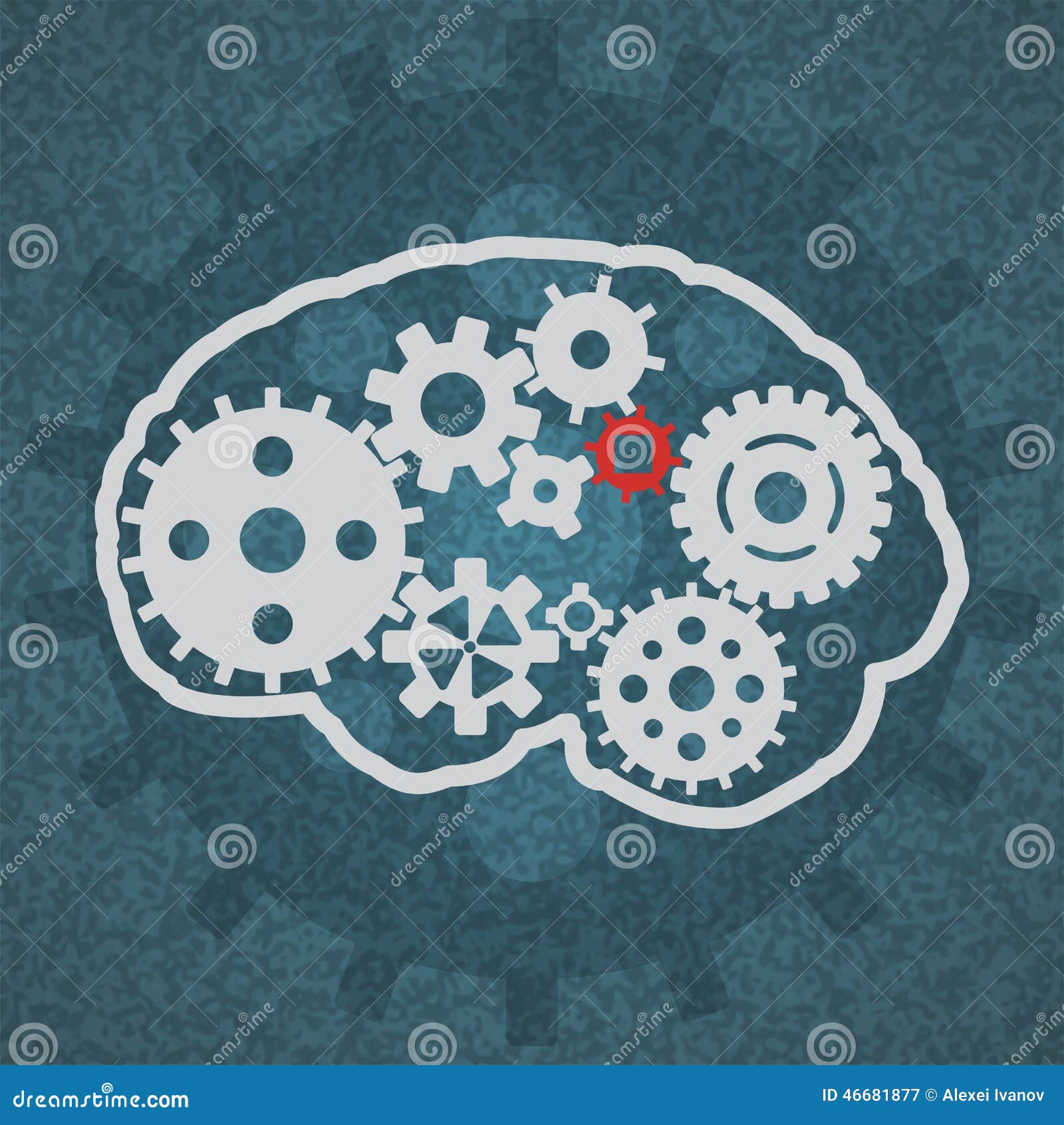 Gears mind. EPS10 vector stock vector. Illustration of background ...