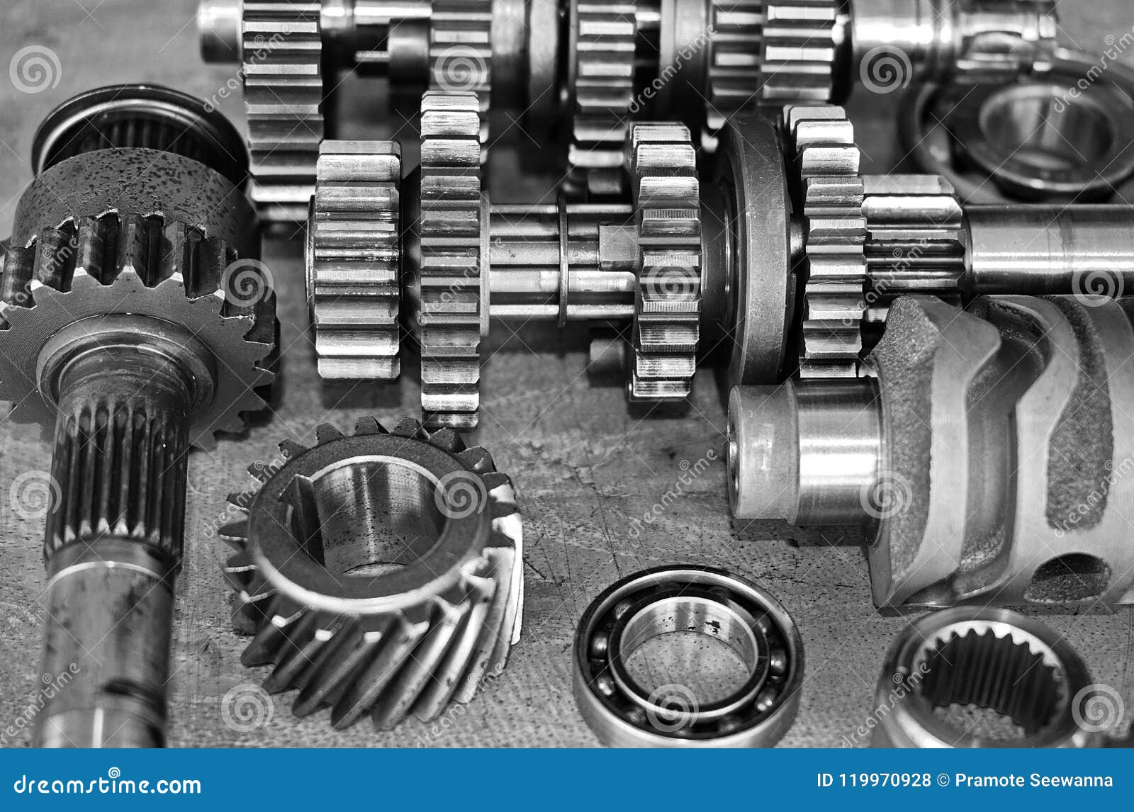Gears of Motorcycle Engine. Stock Photo - Image of gears, business ...