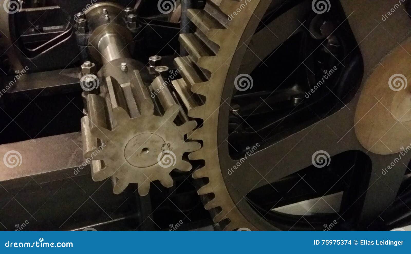 Gears stock photo. Image of clock, metal, gears, mechanism - 75975374