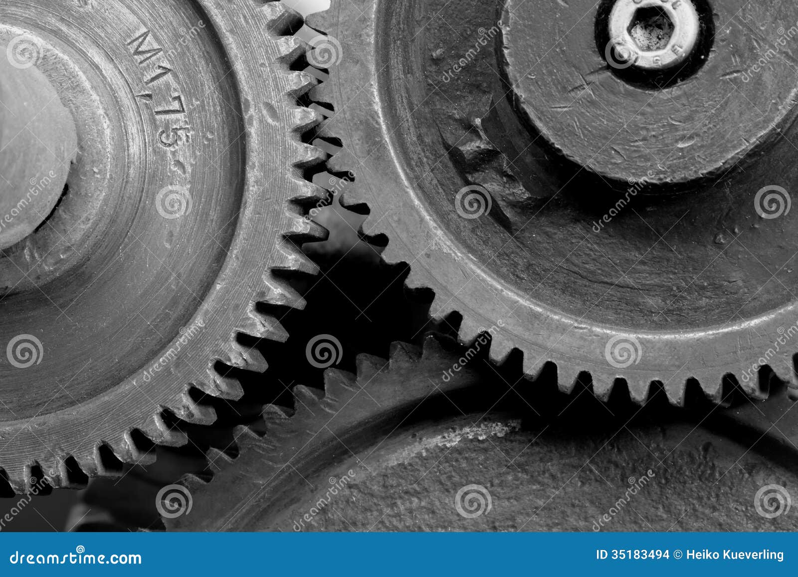 Gears of an old machine stock photo. Image of mechanic - 35183494