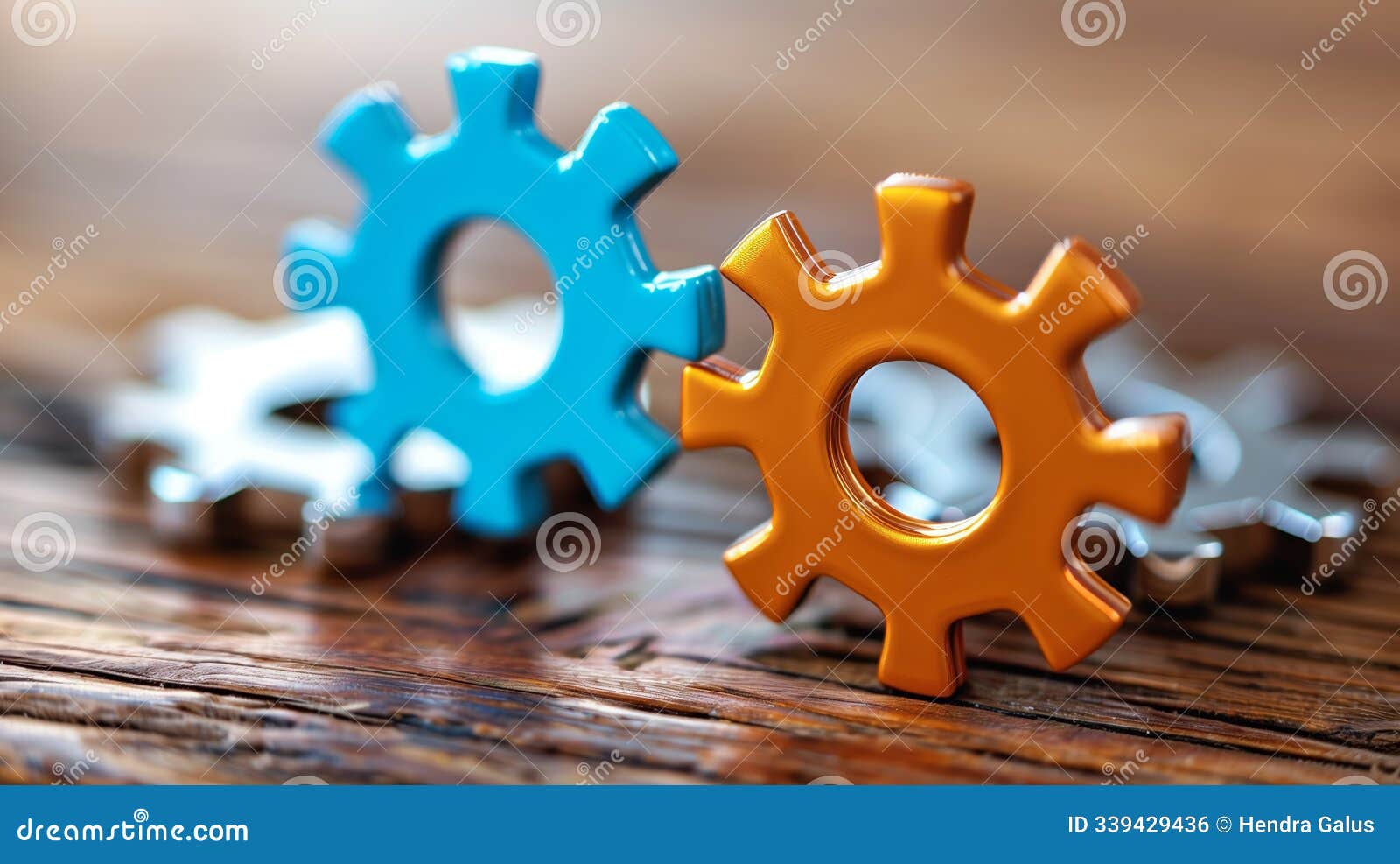 Gears and Puzzle Pieces Fitting Together Symbolizing Effective Change ...