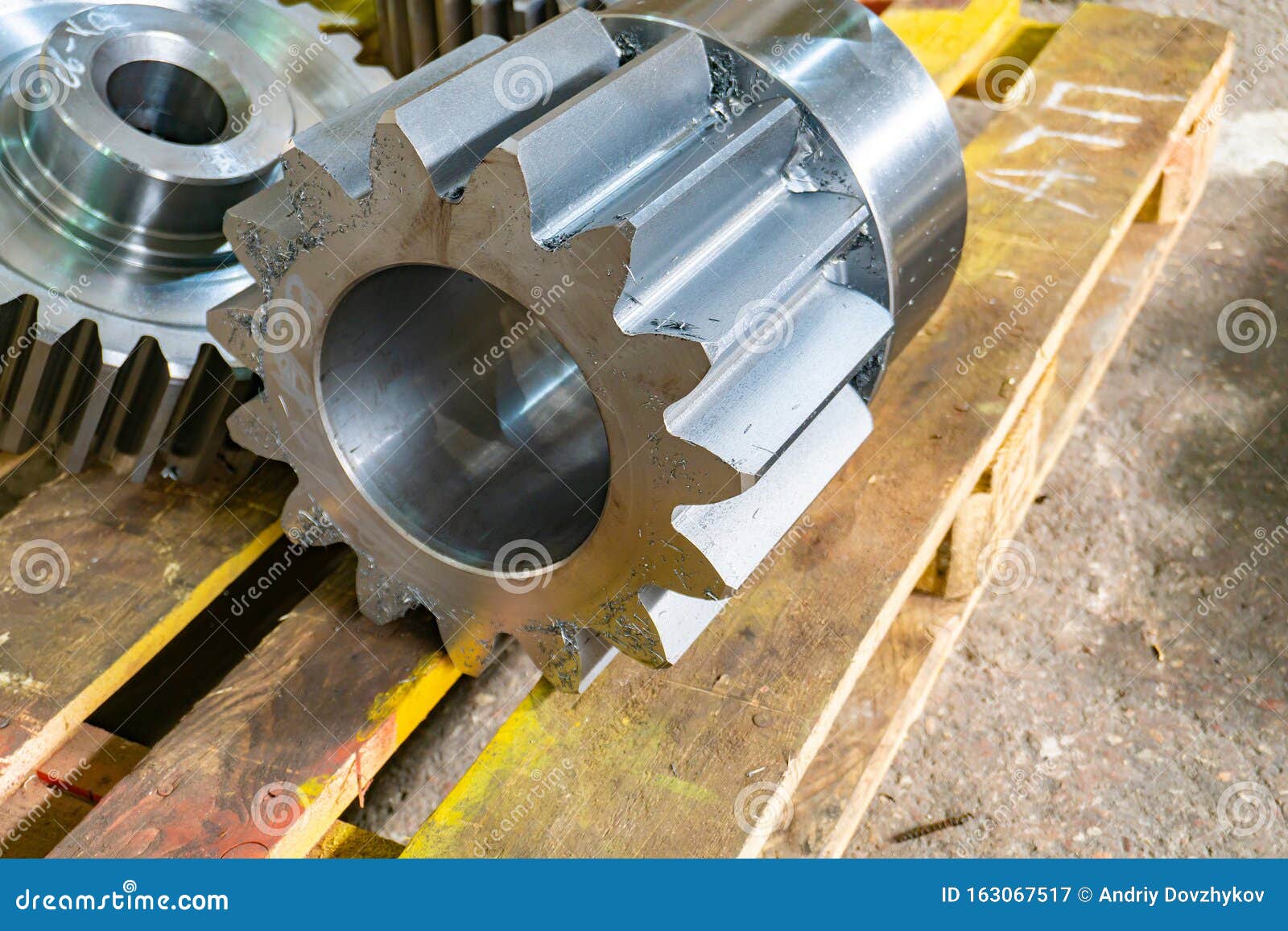 Gears on the Rack after Manufacturing at the Manufacturing Plant. Gear ...