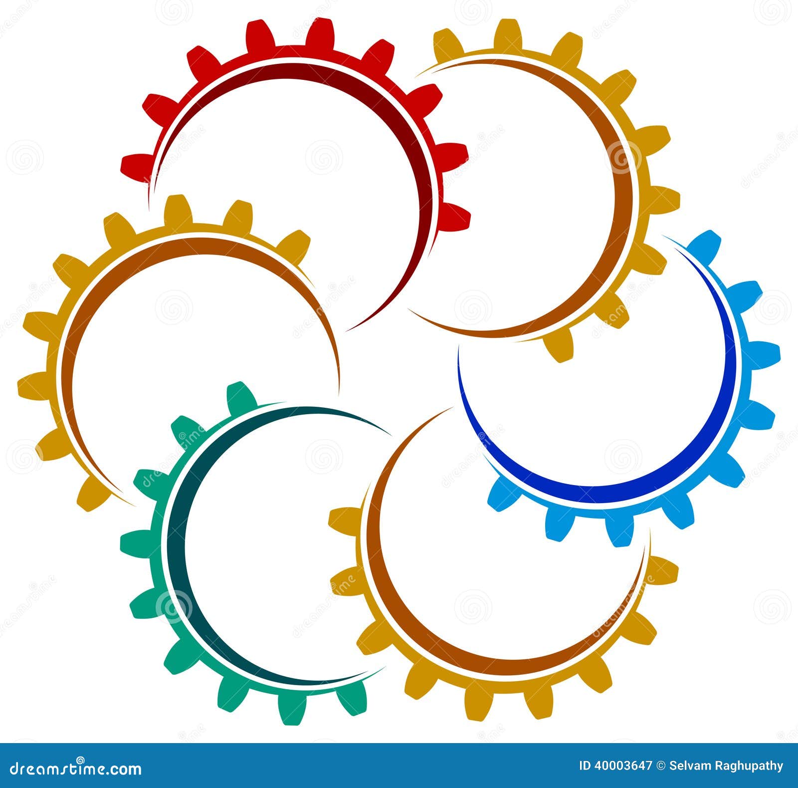 3d Man Rotate The Gears Stock Photo | CartoonDealer.com #28282638