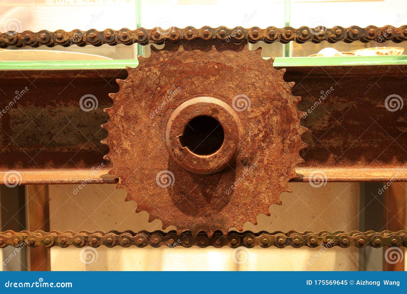 The gears of the rust stock image. Image of retro, power - 175569645