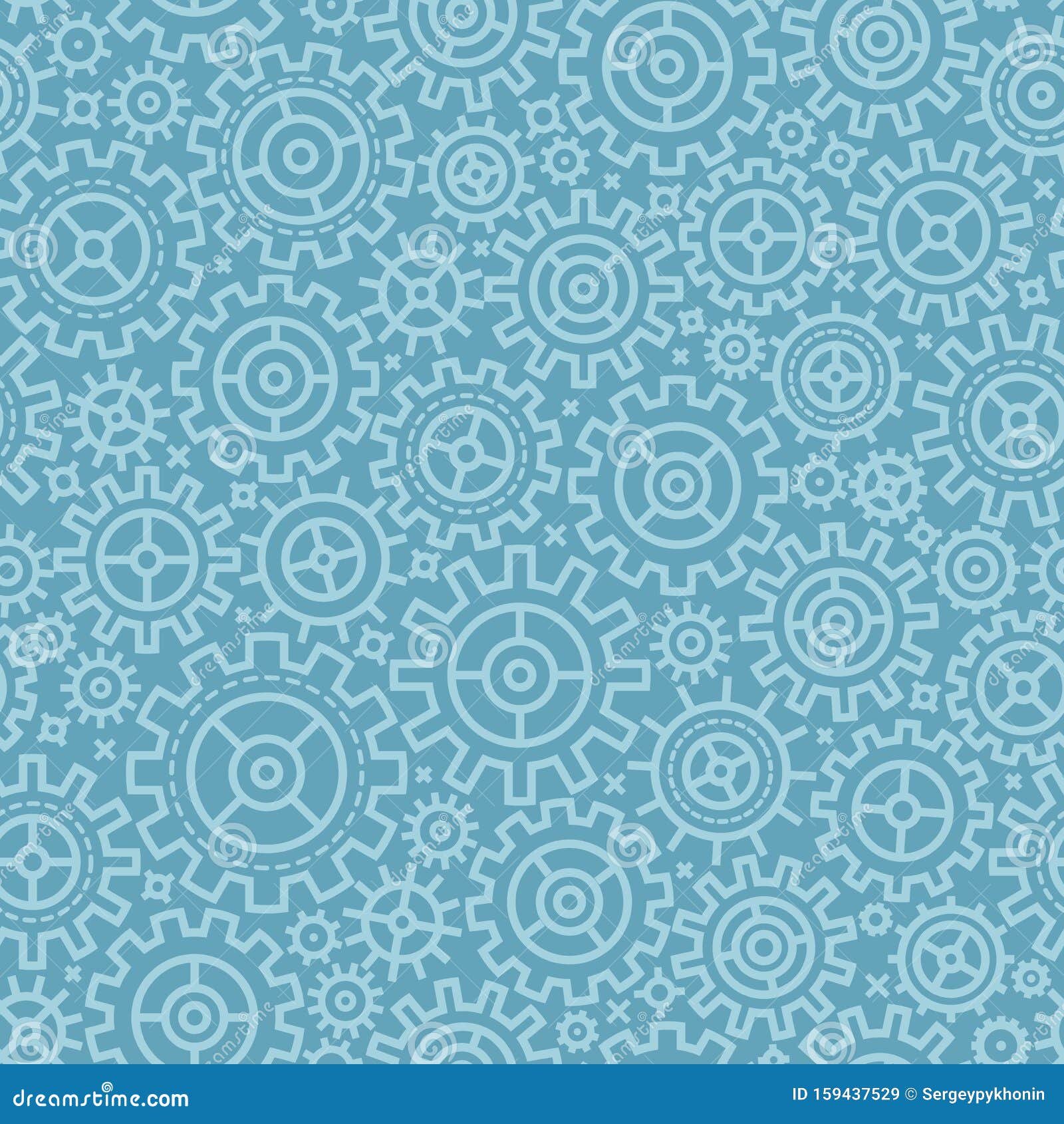 Gears Seamless Texture Vector Illustration | CartoonDealer.com #48942392