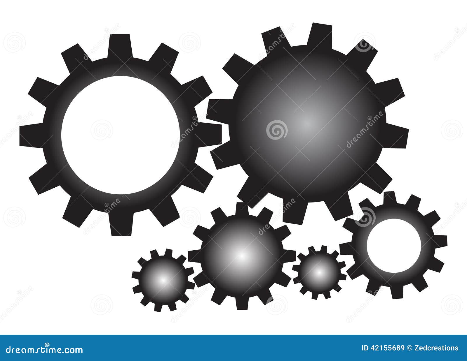 Gears Cartoon Vector | CartoonDealer.com #42155689