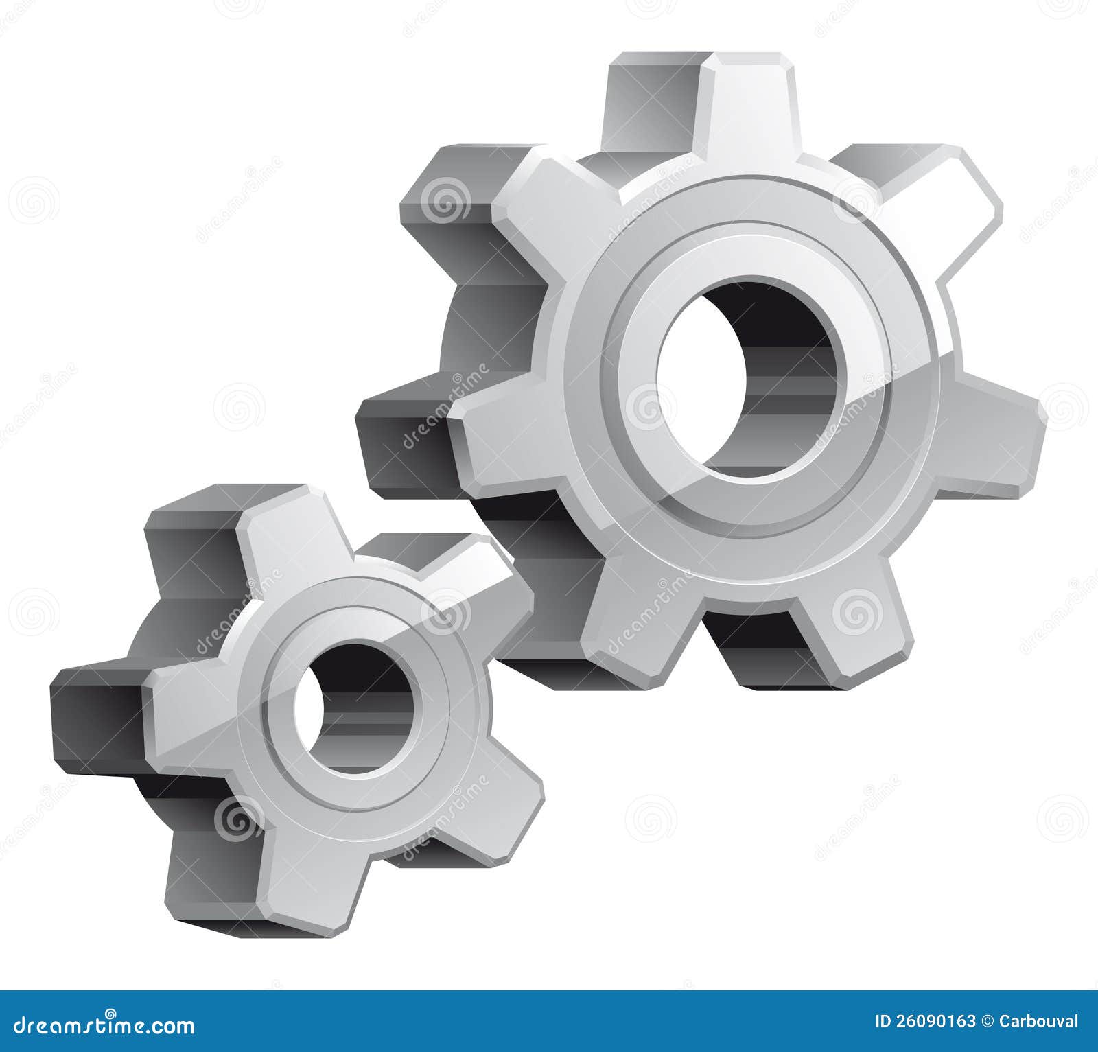Gears settings icon stock vector. Illustration of equipment - 26090163