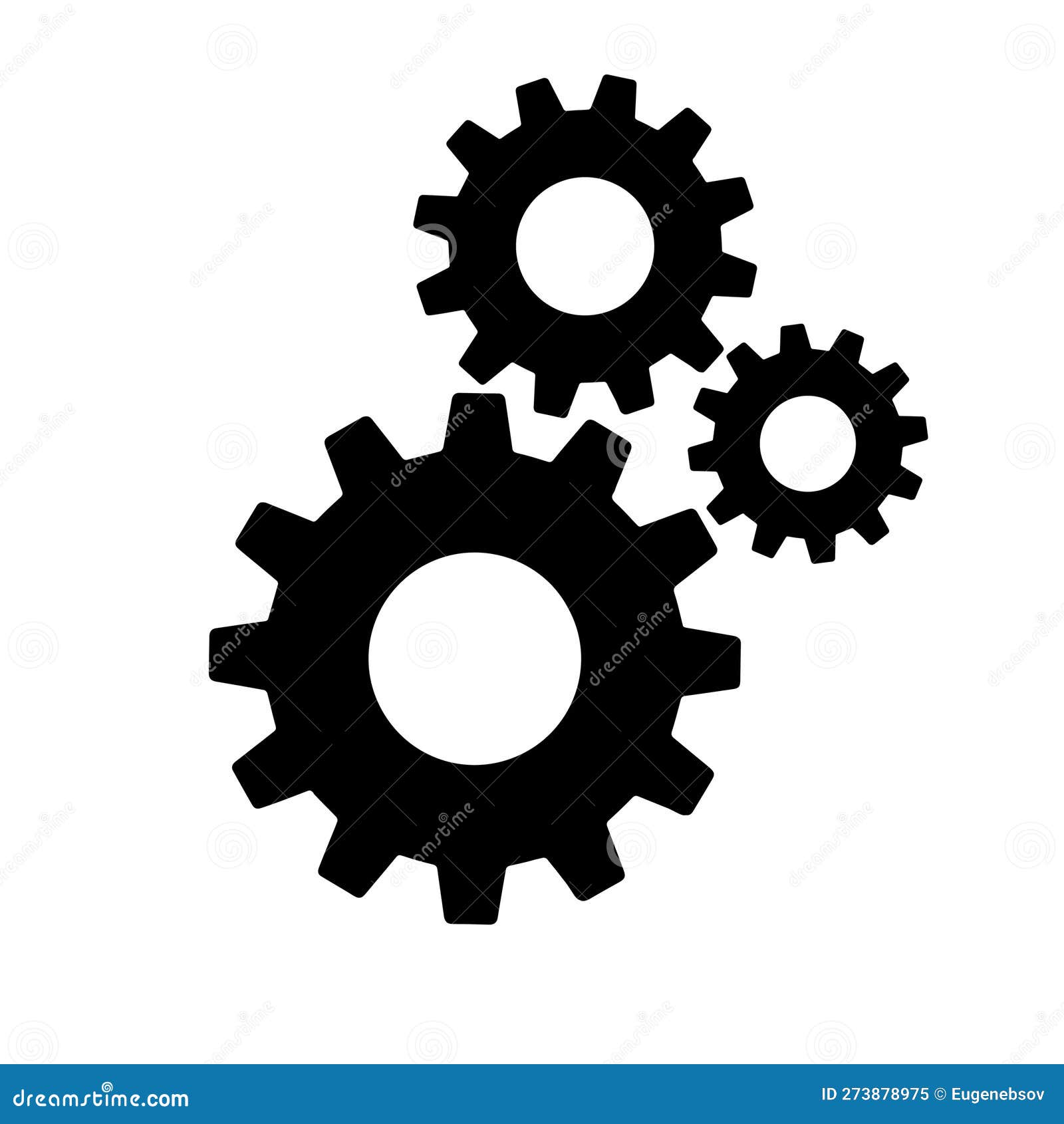 Gears Sign Icon. Stripped Gears Icon. Gears In Box Made Out Of Line ...