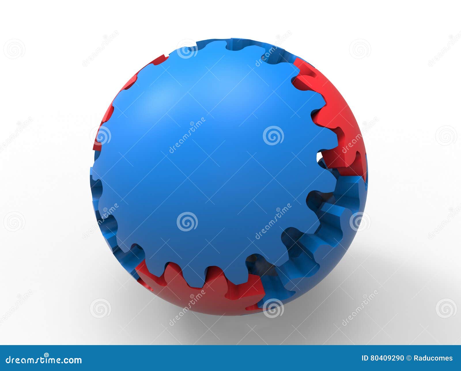 Gears - Sphere Shaped Model Stock Illustration - Illustration of ...