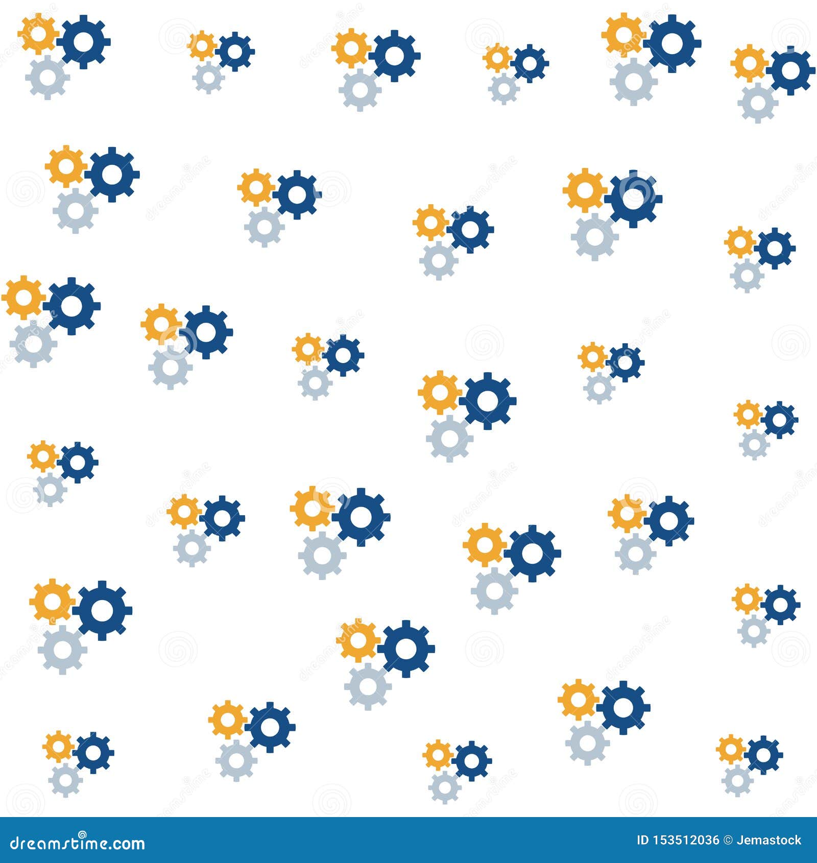 Gears Support User Cartoon Vector Illustration | CartoonDealer.com ...