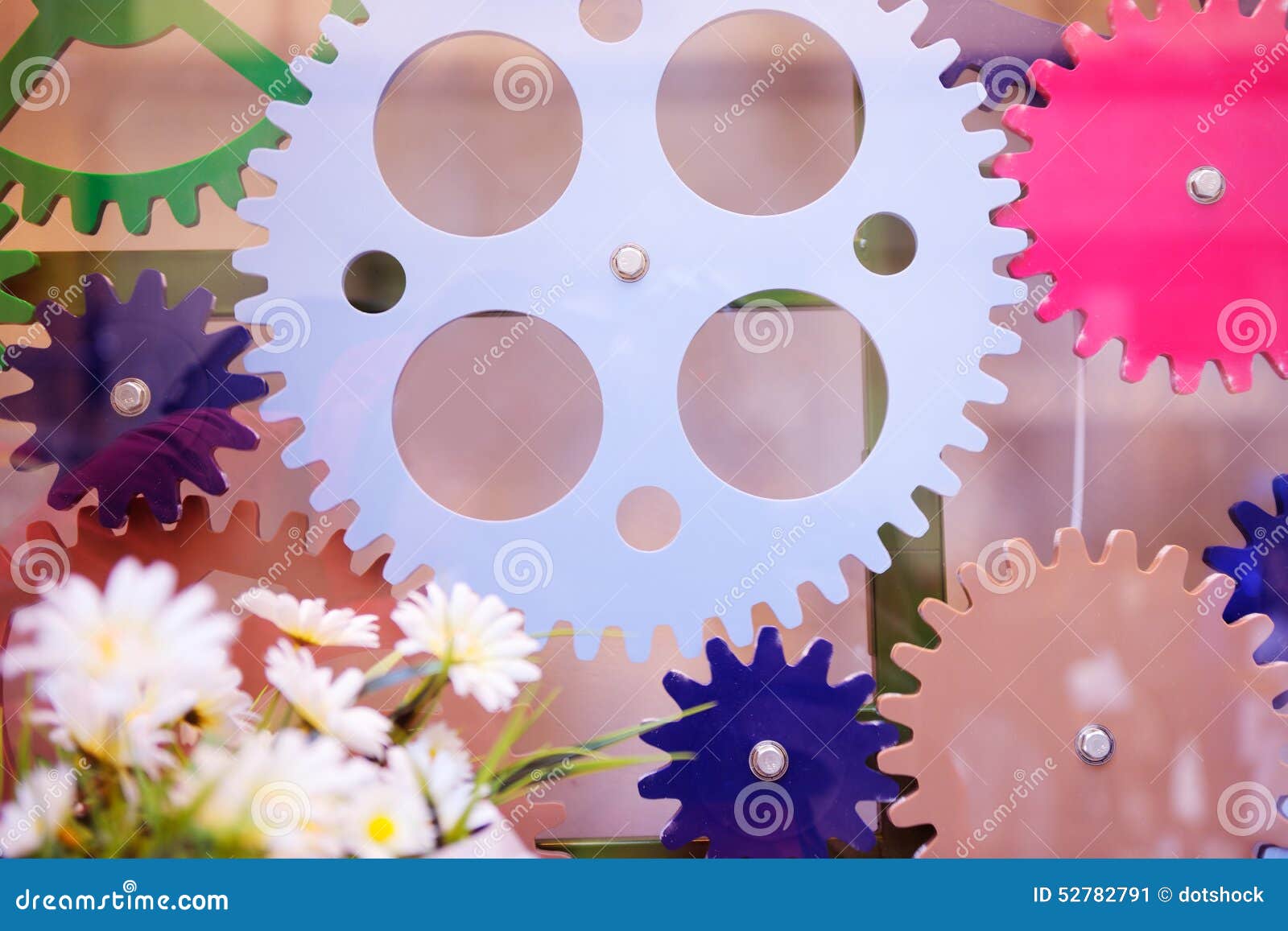 Gears teamwork stock image. Image of industrial, precision - 52782791
