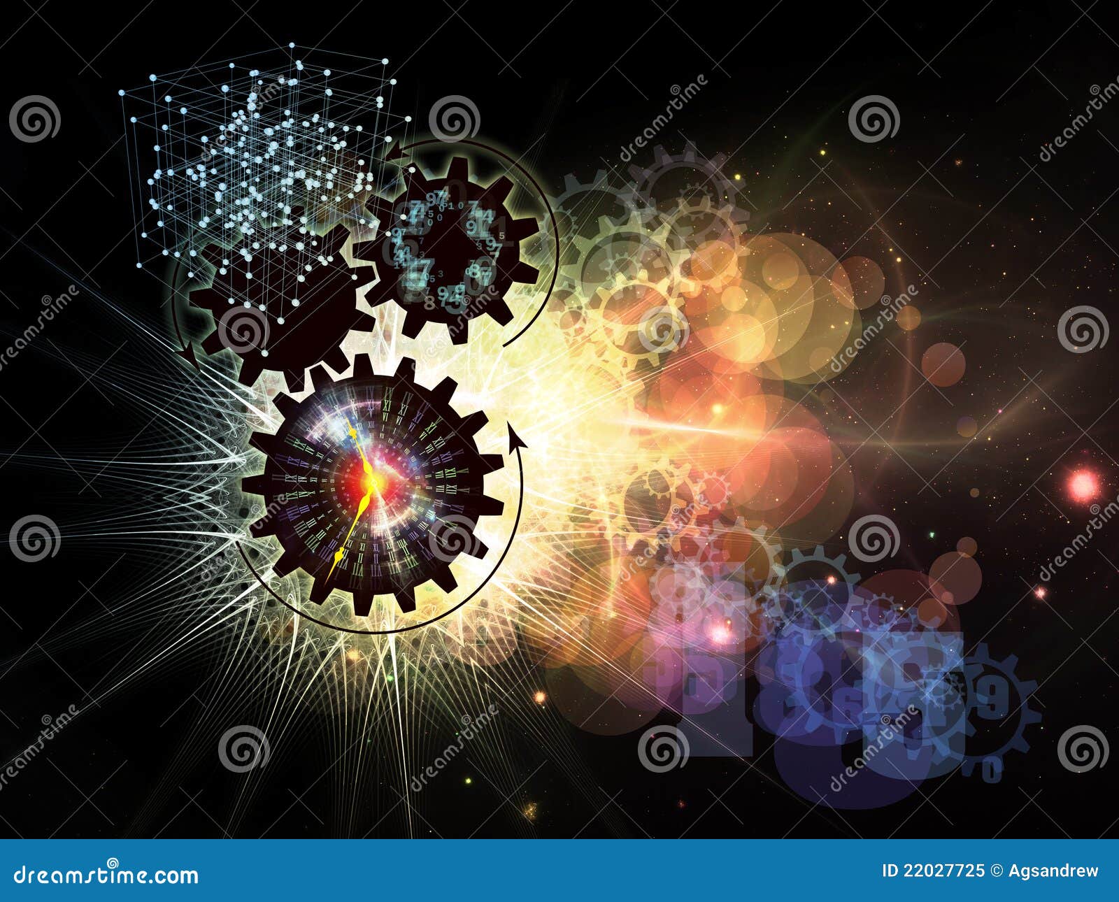 Gears of Technology stock illustration. Illustration of abstract - 22027725