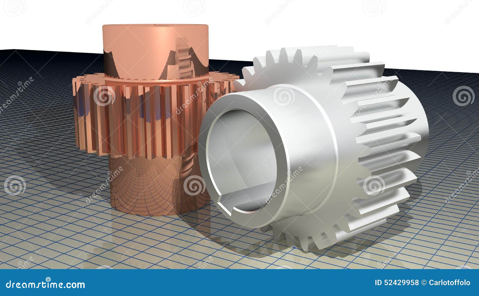 Gears - Toothed wheels stock illustration. Illustration of parts - 52429958