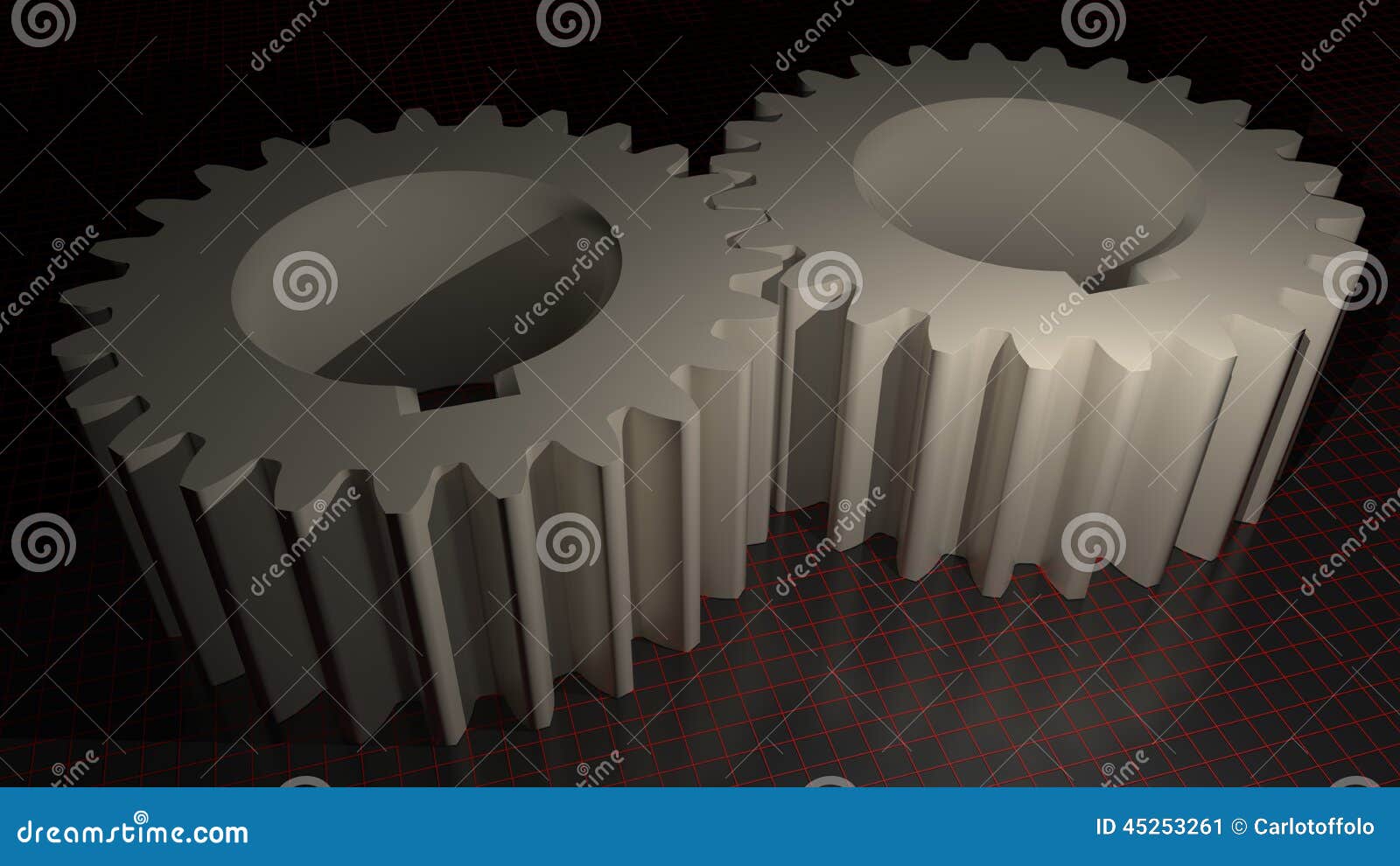 Gears - Toothed wheels stock illustration. Illustration of design ...