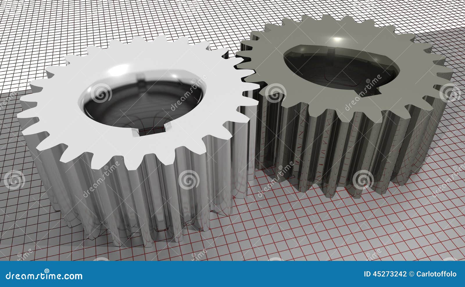 Helical Toothed Pinions Royalty-Free Stock Image | CartoonDealer.com ...