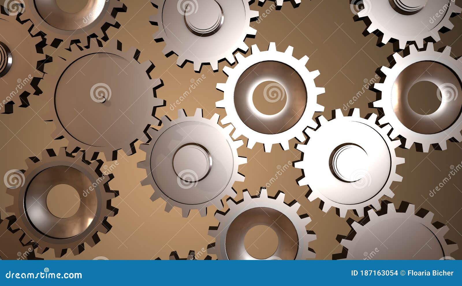 Gears Turning Cartoon Vector | CartoonDealer.com #13163611