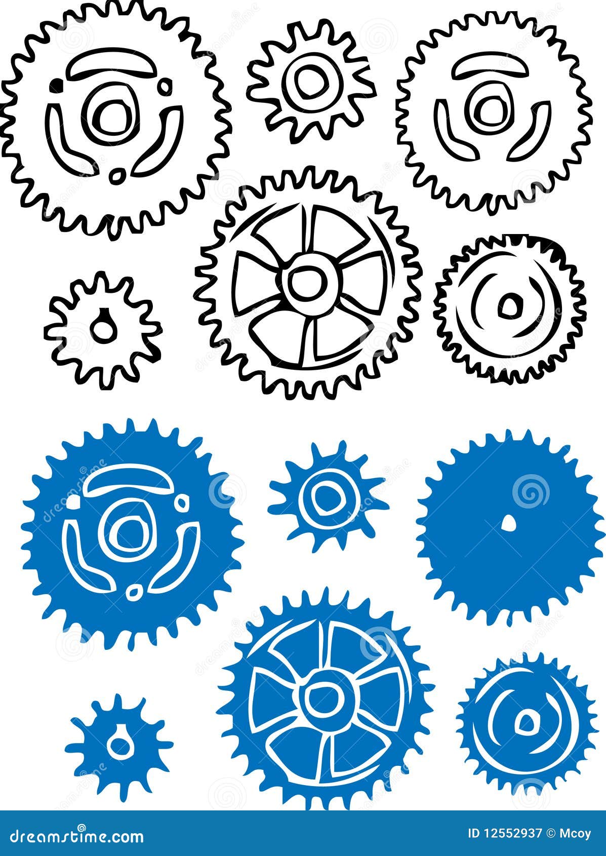 Gears Vector Set | CartoonDealer.com #42321614