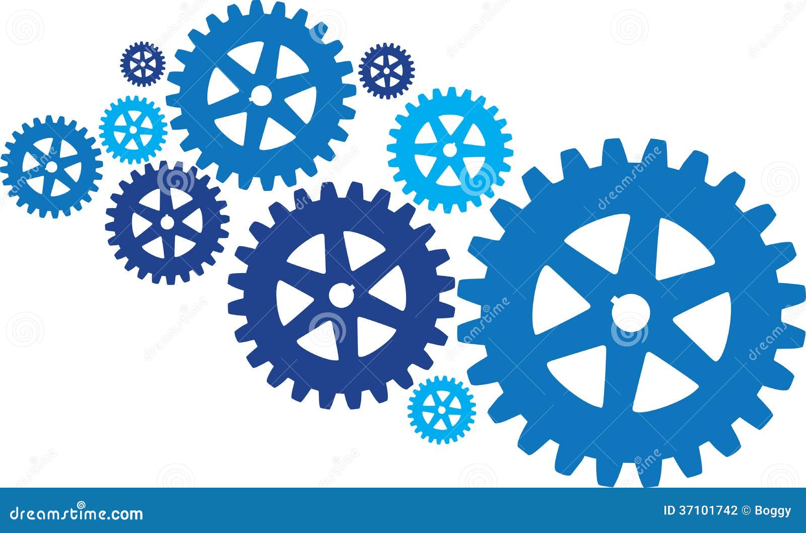 The gears stock vector. Illustration of mechanic, industrial - 37101742