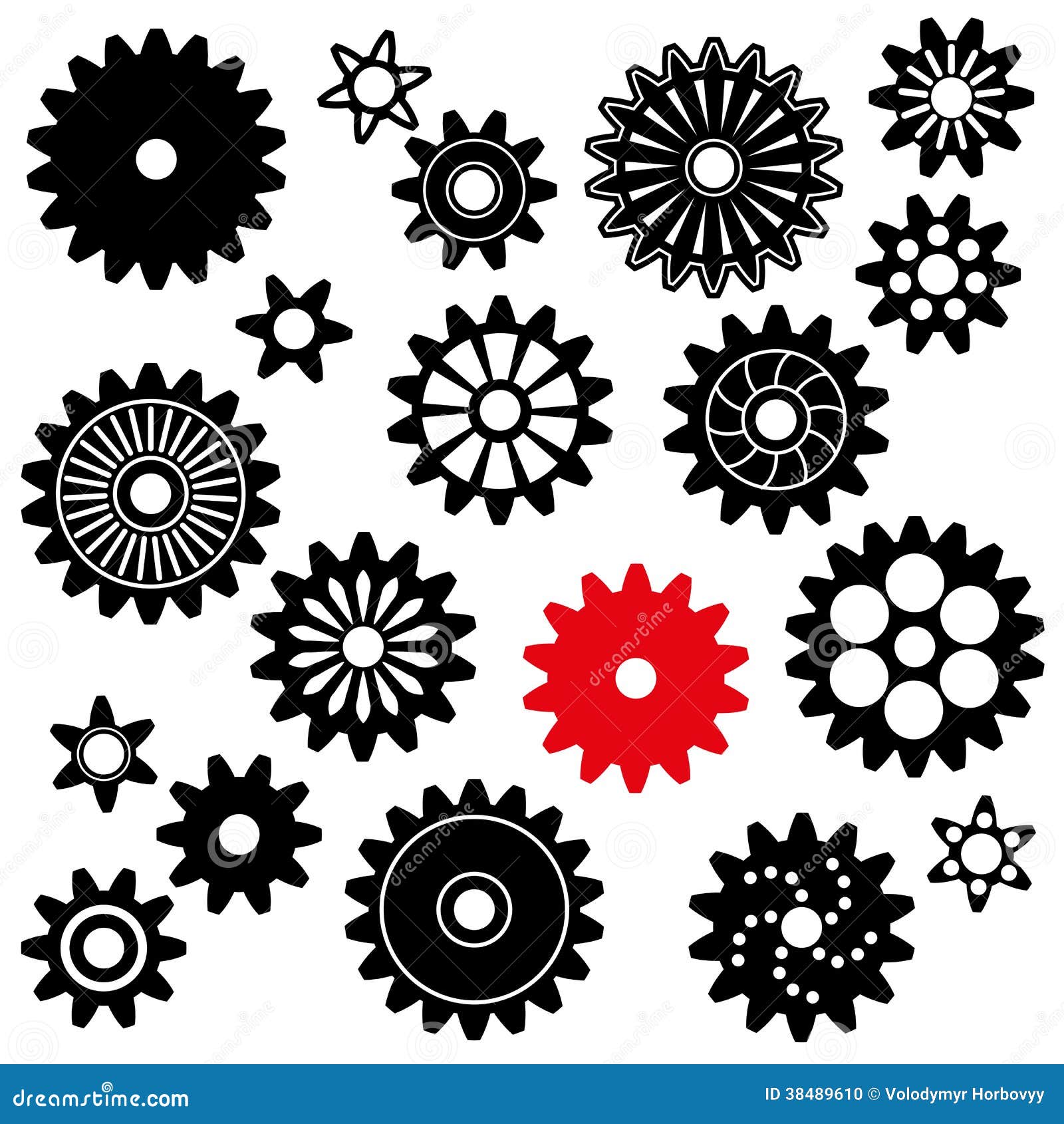 The gears stock vector. Illustration of decorative, grunge - 38489610