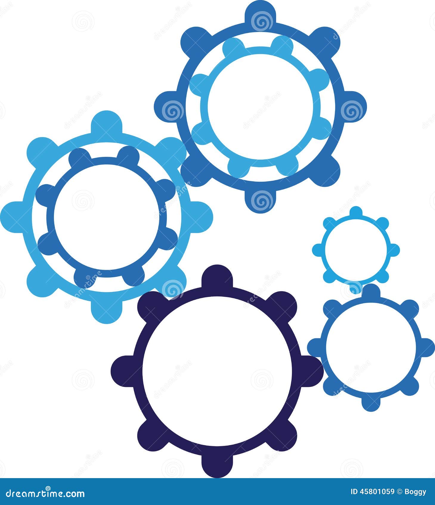 The gears stock illustration. Illustration of gears, mechanism - 45801059
