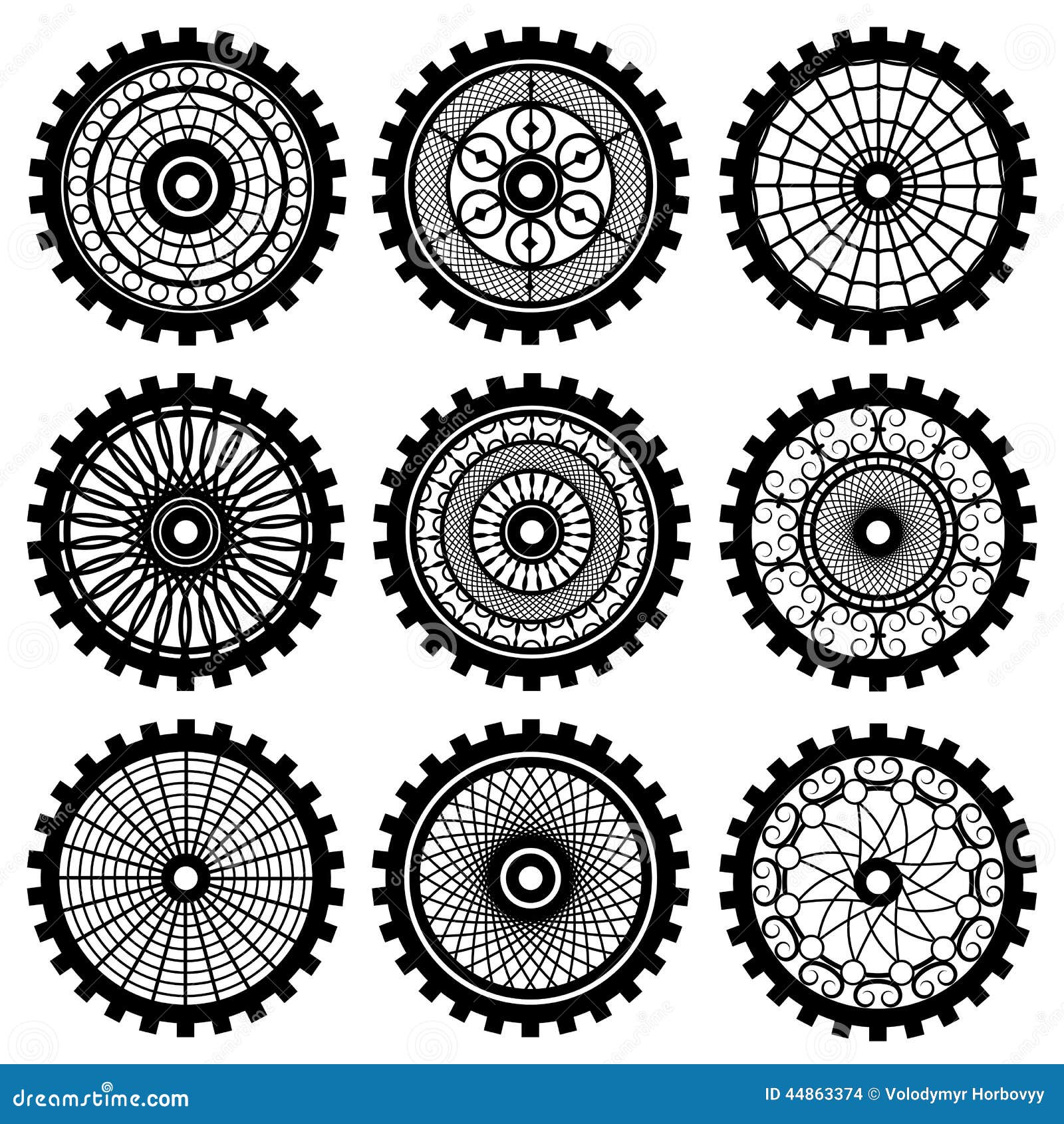 Steampunk Gears Vector