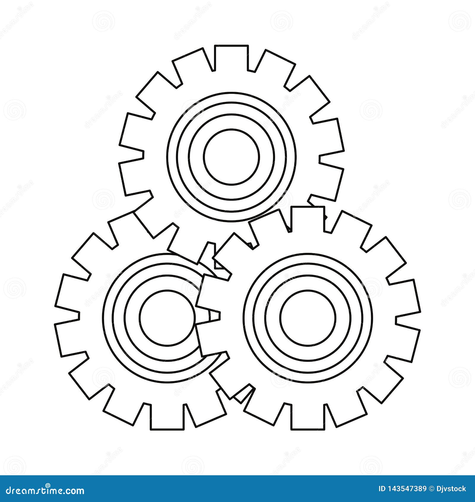 Gears wheel engine stock illustration. Illustration of drawing - 143547389