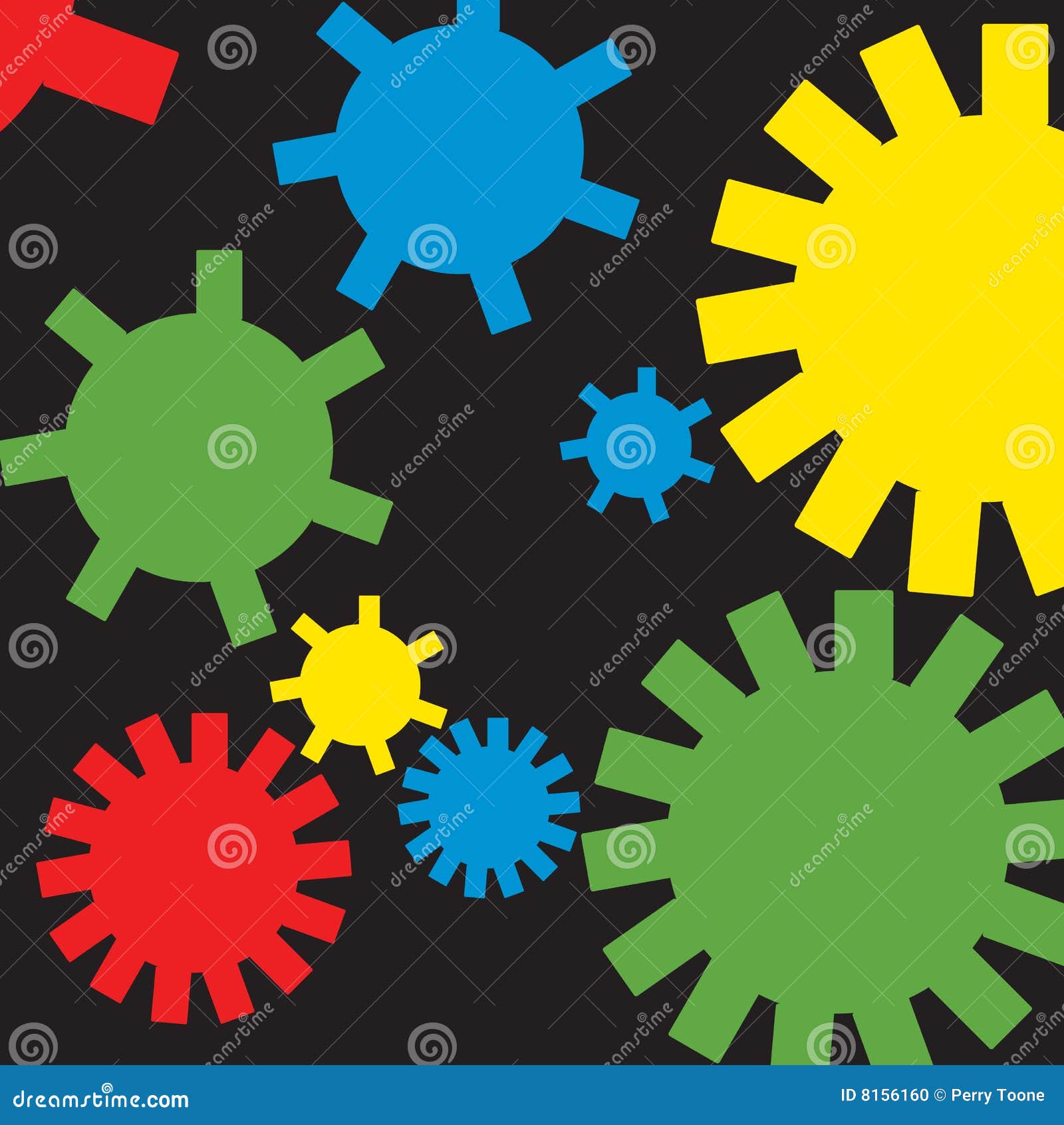 Primary Colours Cartoon Vector | CartoonDealer.com #17721865