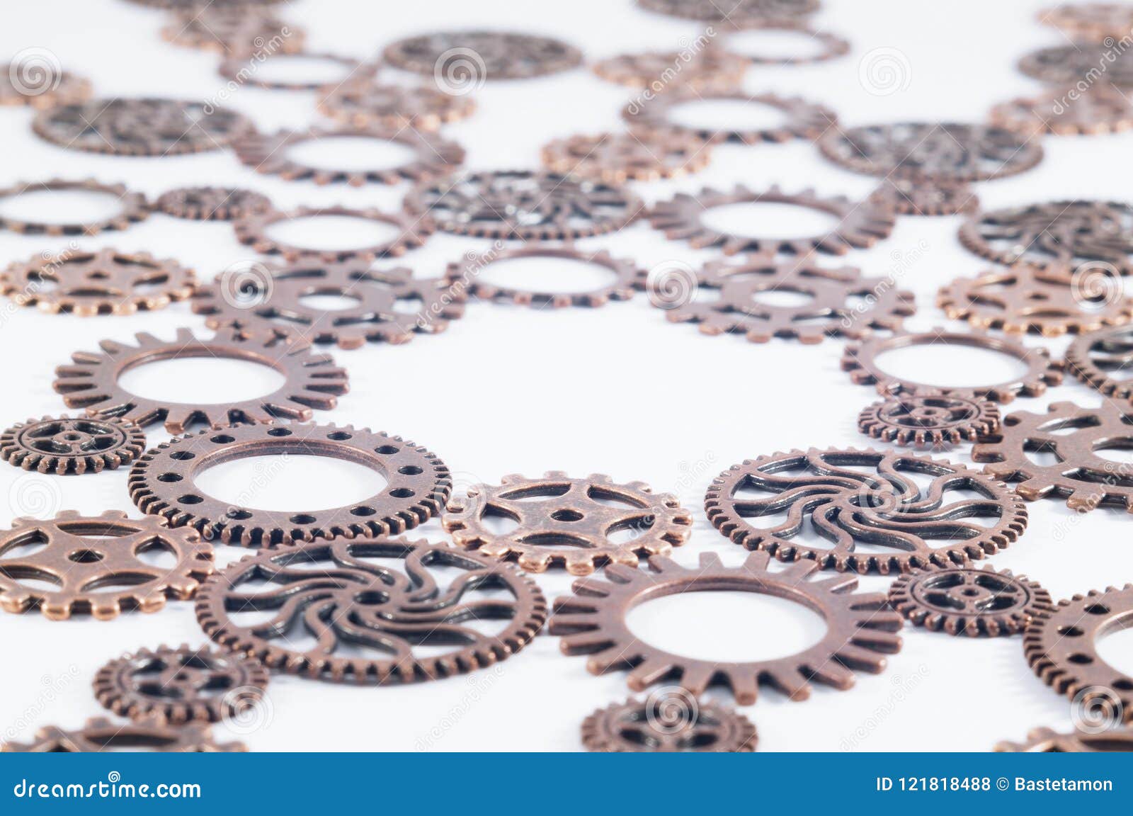 Gears on white background stock photo. Image of conceptual - 121818488