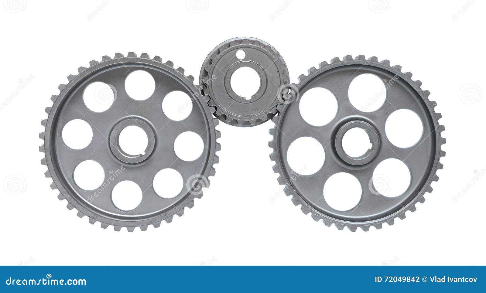 Gears on a White Background. Stock Photo - Image of steel, machine ...