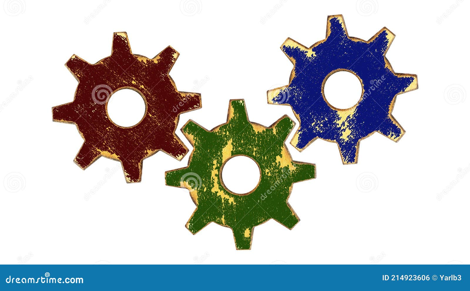 Gears on White Isolated, Concept of Collaboration, Teamwork or Repair ...