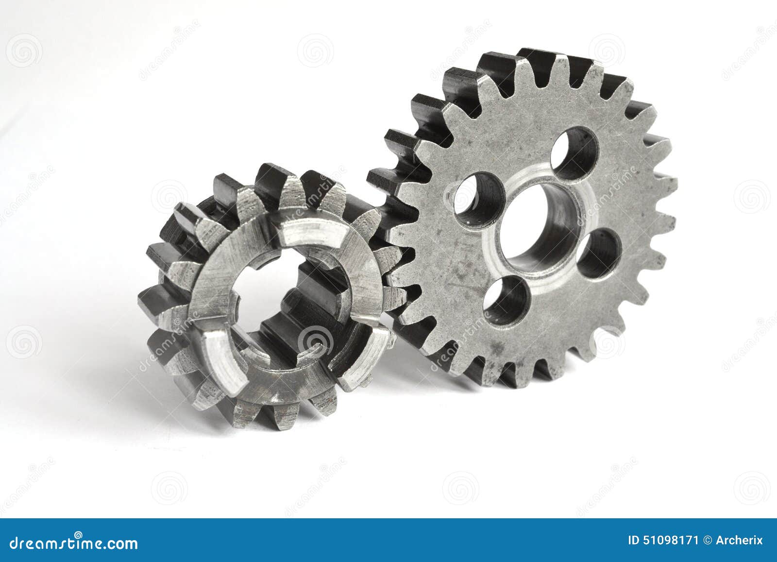 Gears on white stock image. Image of abstract, manufacturing - 51098171