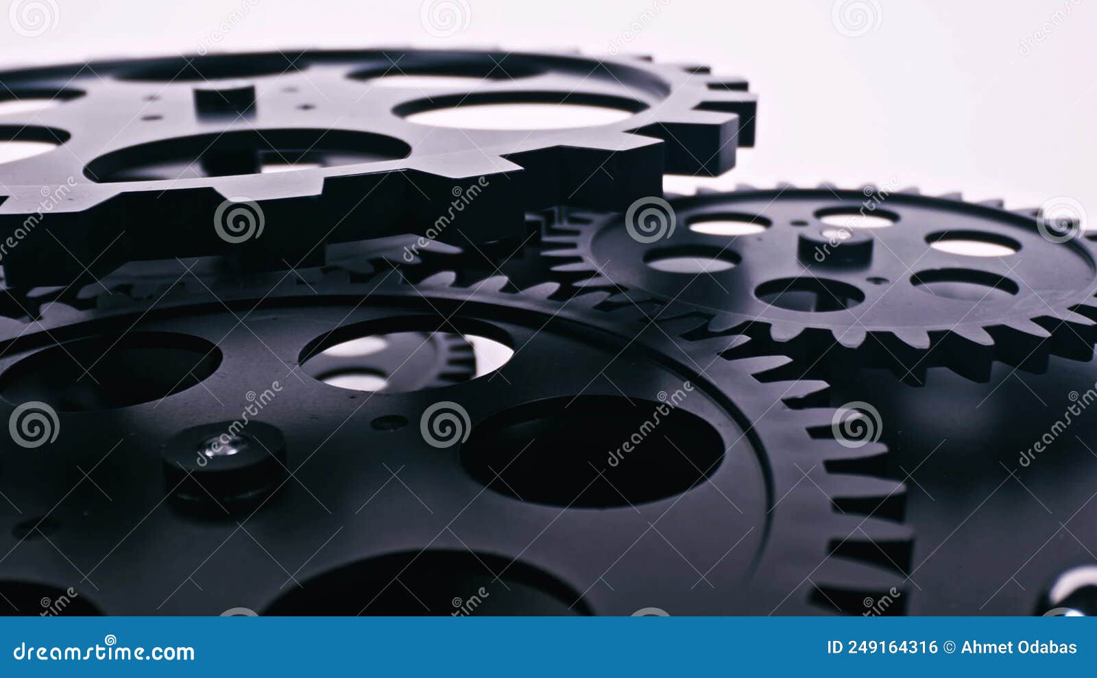 Gears Working Perfectly in Teamwork and Responsibility Stock Footage ...