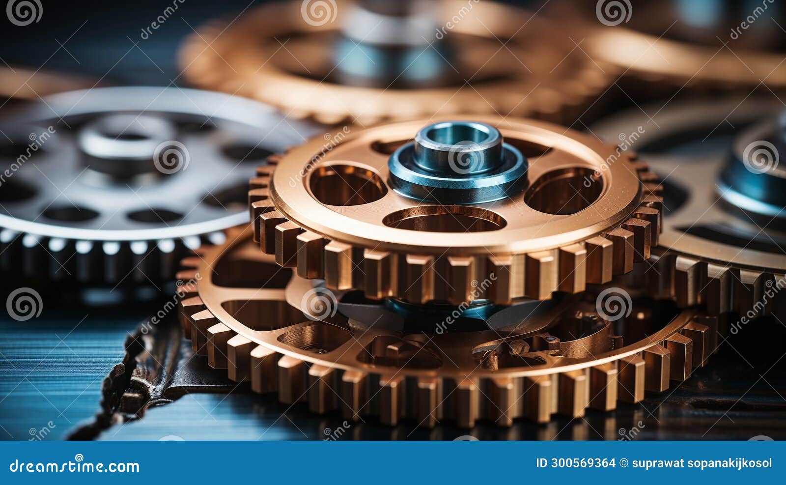 Gears Working Together Represent a Unity Ai Generated Stock ...