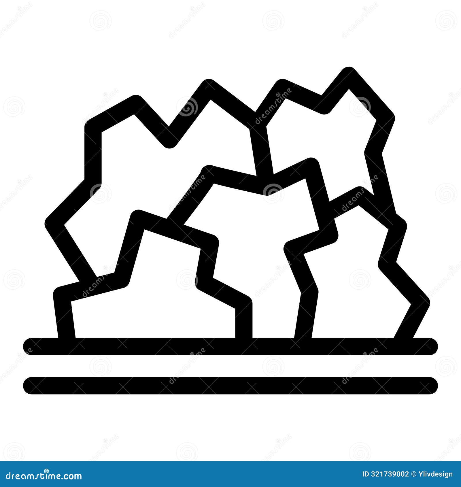 Gears Working Together Representing Teamwork and Collaboration Icon ...