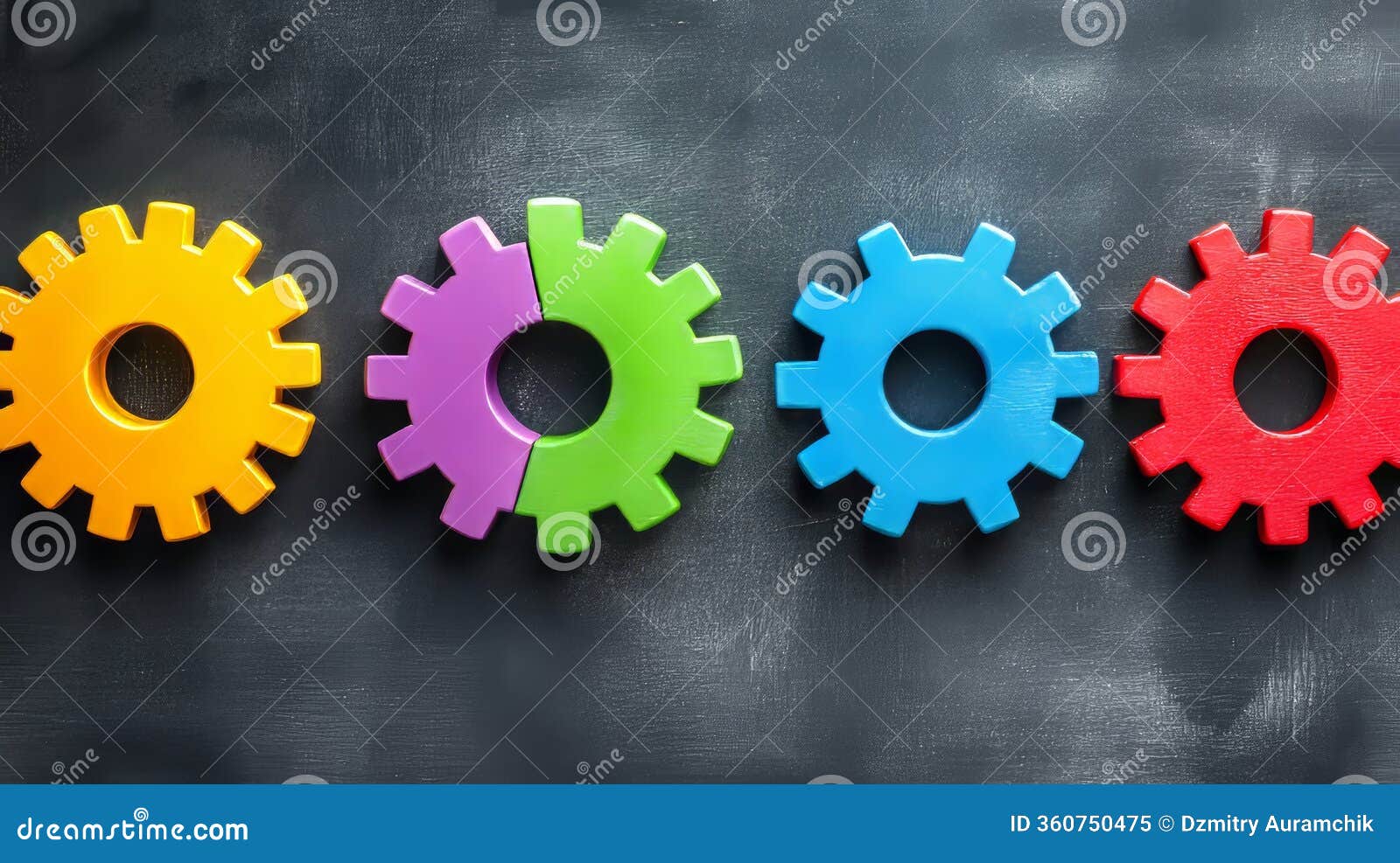 Gears Working Together Showcase a Complex System Mechanism Stock Image ...