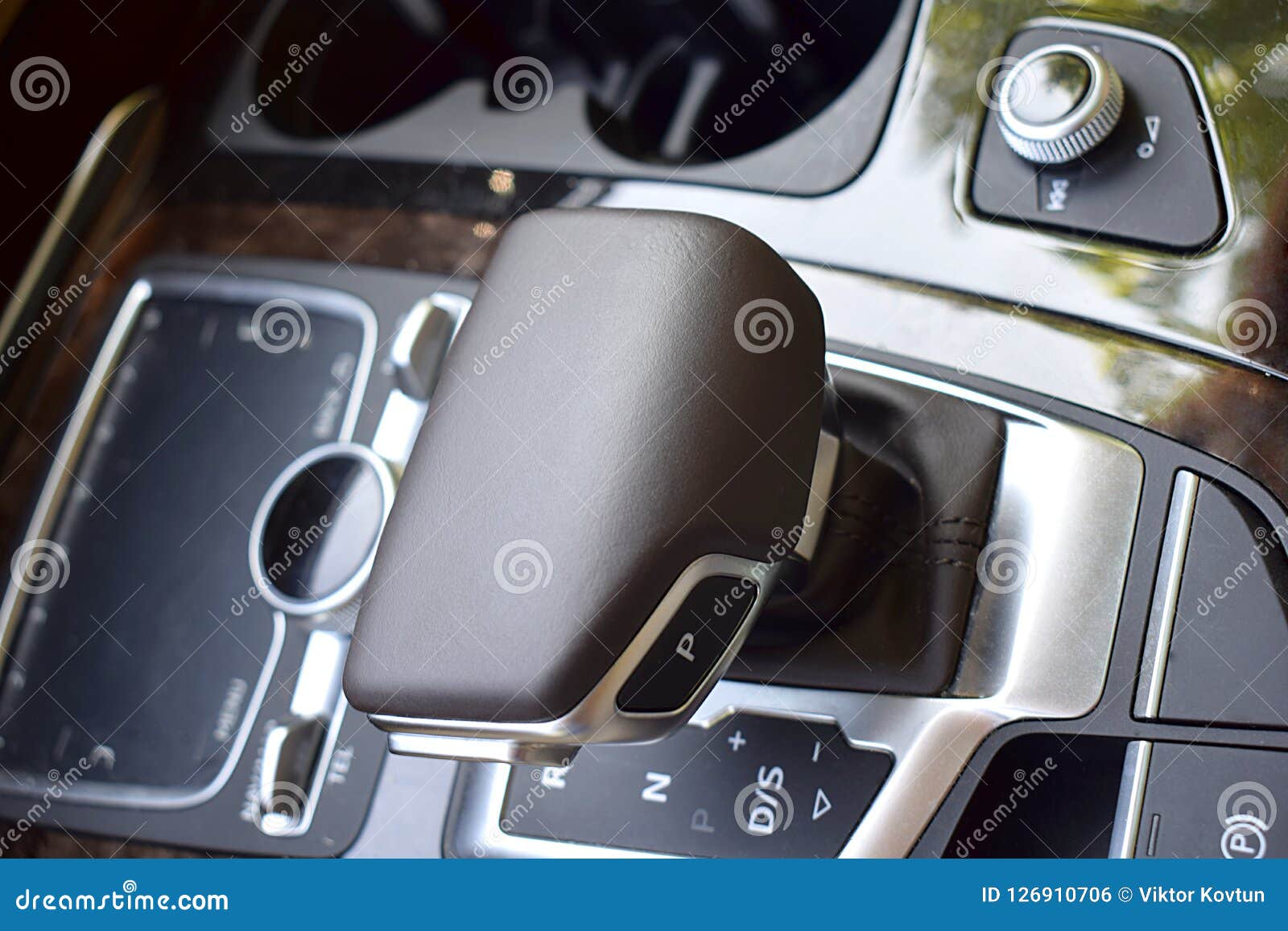 Gearshift Lever in a Modern Car. Stock Photo - Image of gear, manual ...