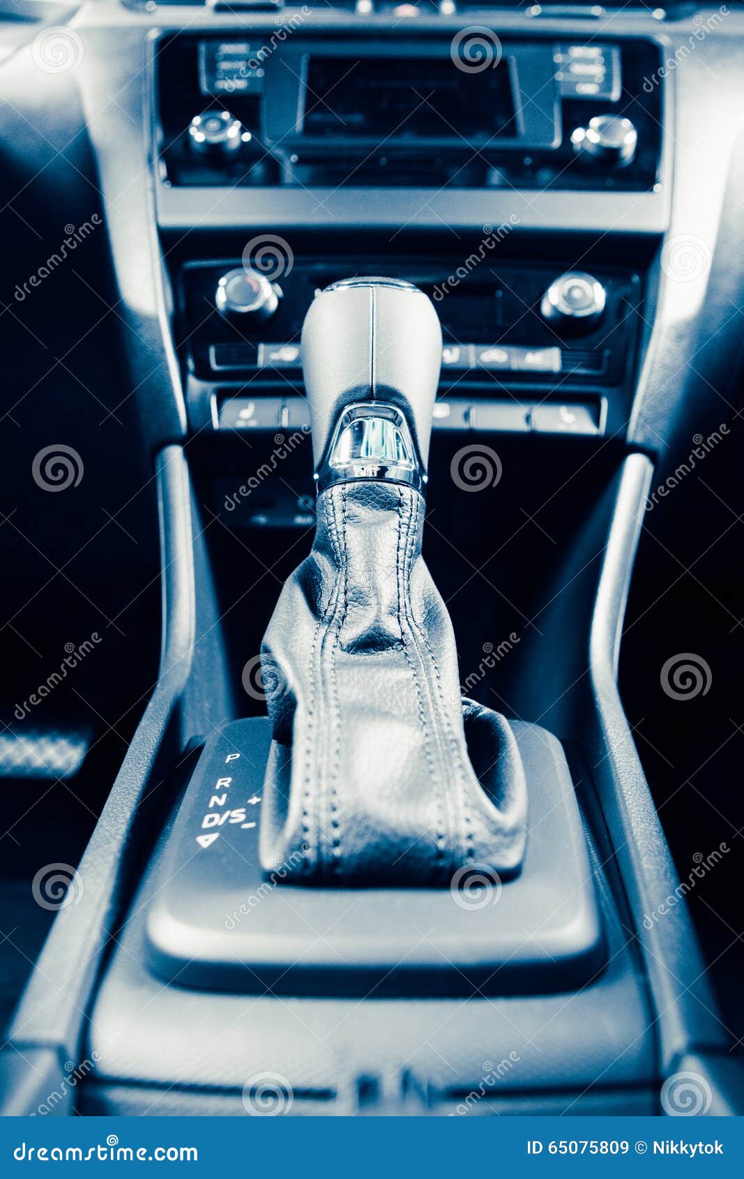 Gearstick of Speed Shift Selector in Automatic Transmission Car Stock ...