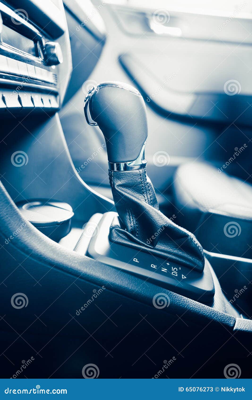 Gearstick of Speed Shift Selector in Automatic Transmission Car Stock ...