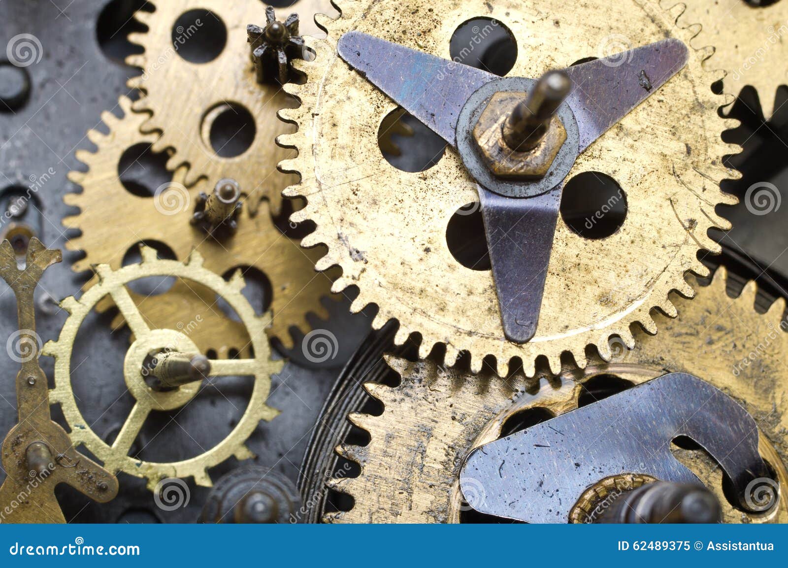 Gearwheels Inside Clock Mechanism. Stock Image | CartoonDealer.com ...