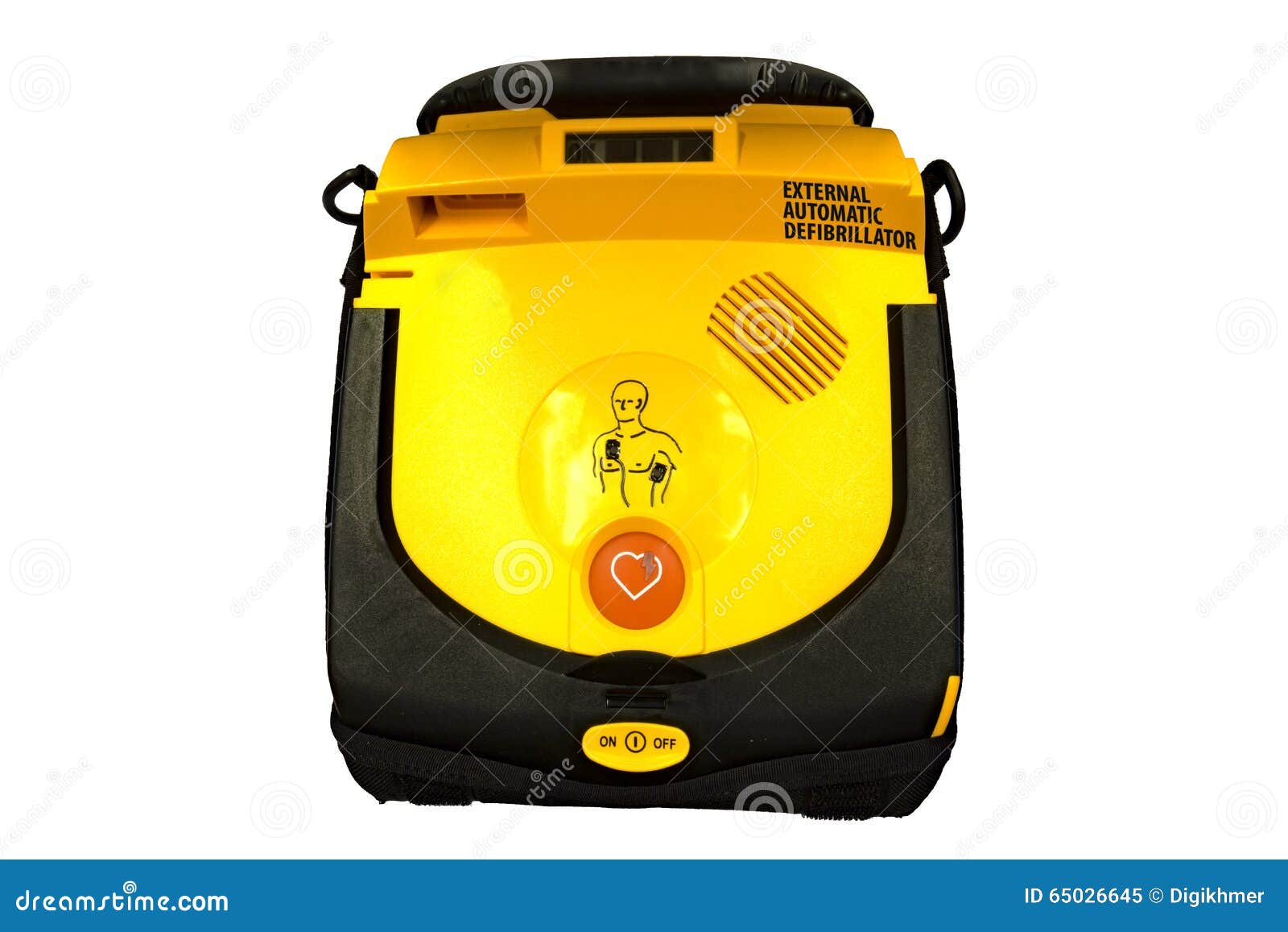 Geautomatiseerd Extern Defibrillator of AED Stock Afbeelding - Image of ...