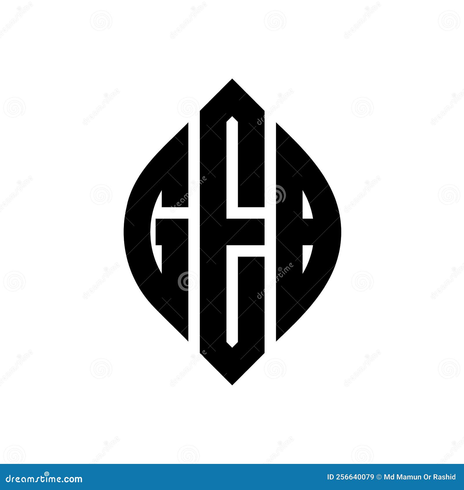GEB Circle Letter Logo Design with Circle and Ellipse Shape. GEB ...