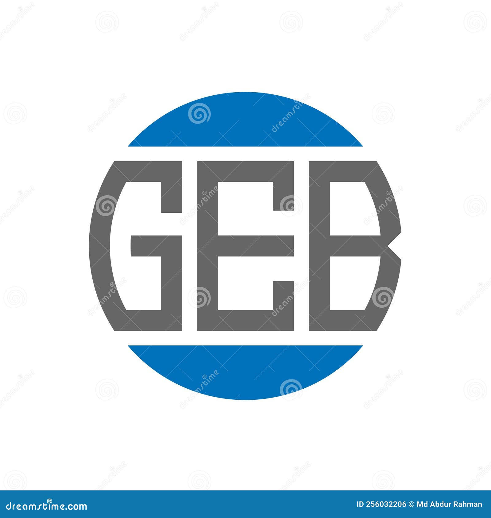 GEB Letter Logo Design On White Background. GEB Creative Initials ...