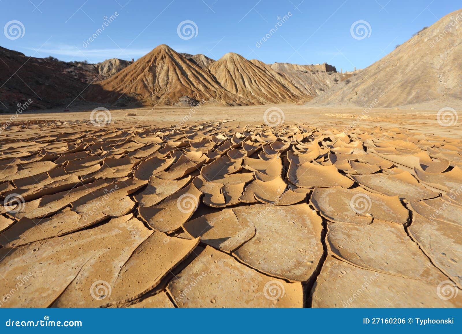 Gebarsten Grond in De Woestijn Stock Foto - Image of murcia, heet: 27160206
