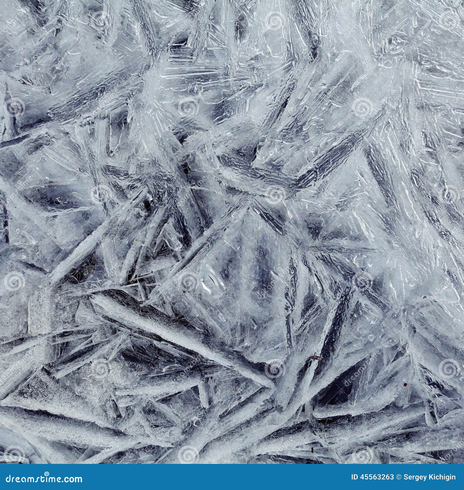 Gebarsten Ijstextuur Bevroren Water Stock Afbeelding - Image of koel ...