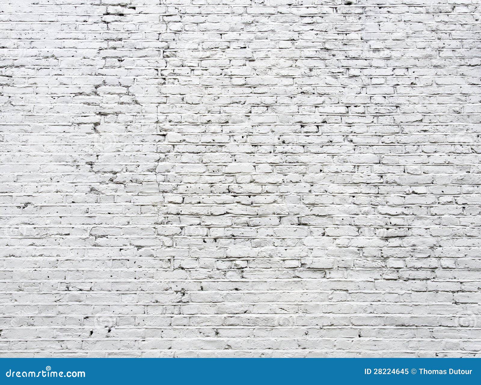 Gebarsten Witte Bakstenen Muur Stock Afbeelding - Image of gebarsten ...