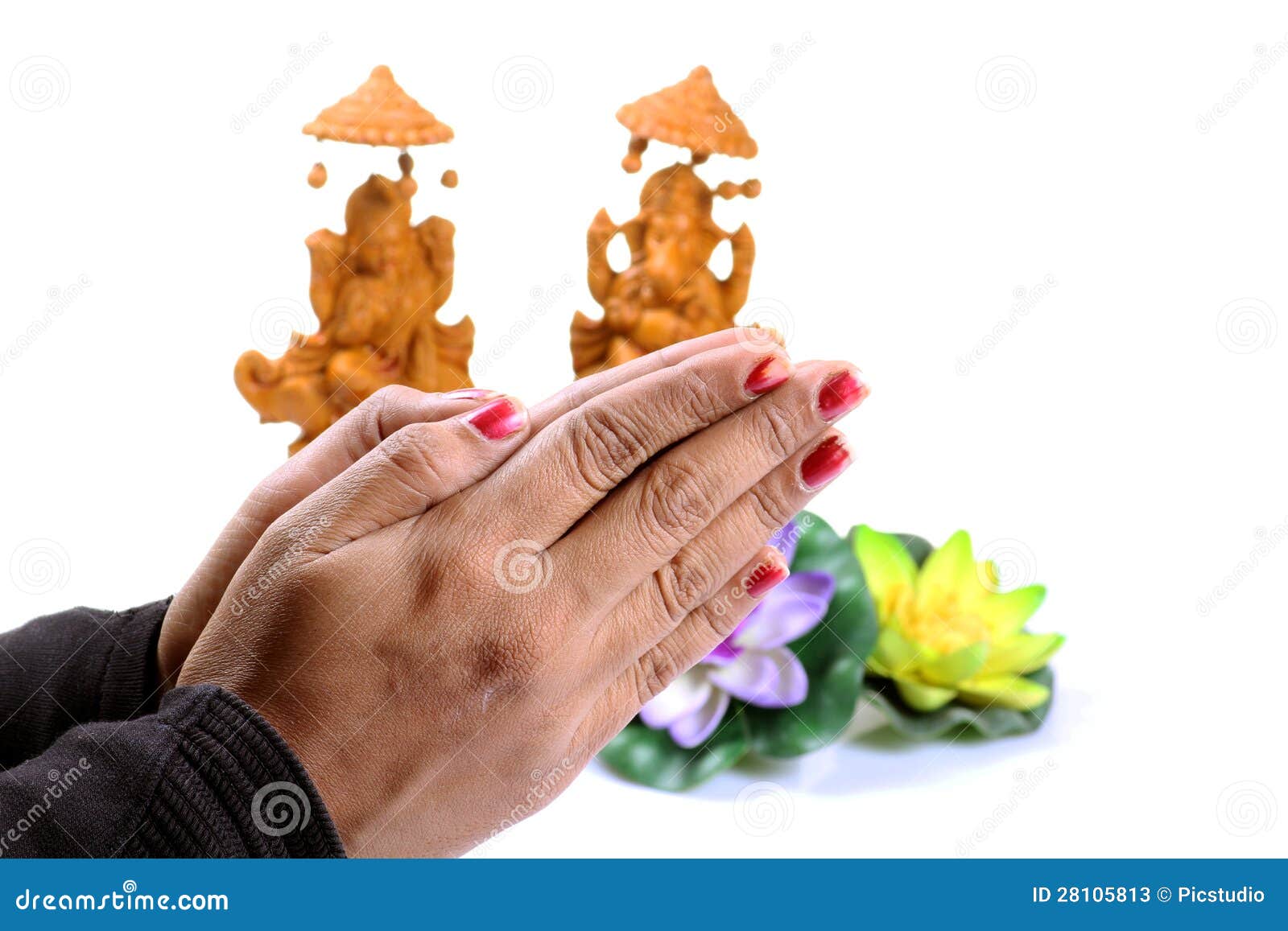 Gebed stock afbeelding. Image of meisje, gevouwen, gebed - 28105813