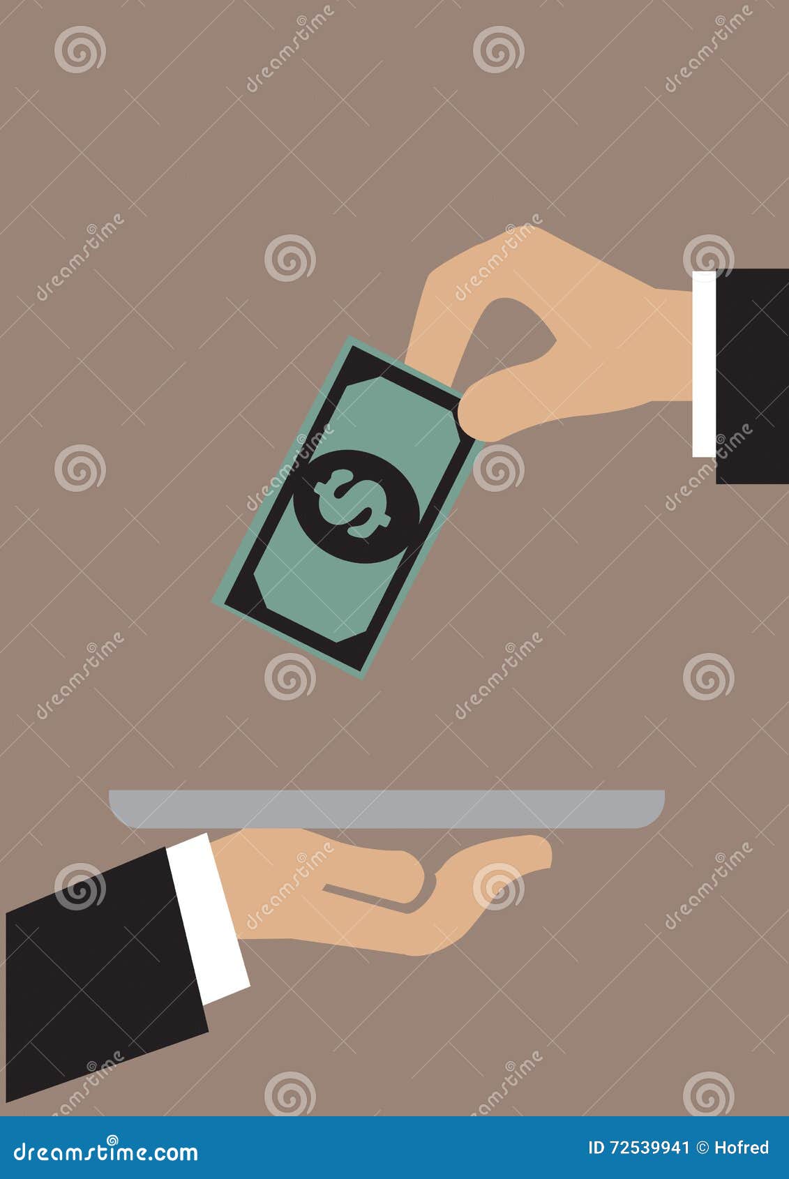 Geben Der Tipp-Vektor-Illustration Vektor Abbildung - Illustration von ...