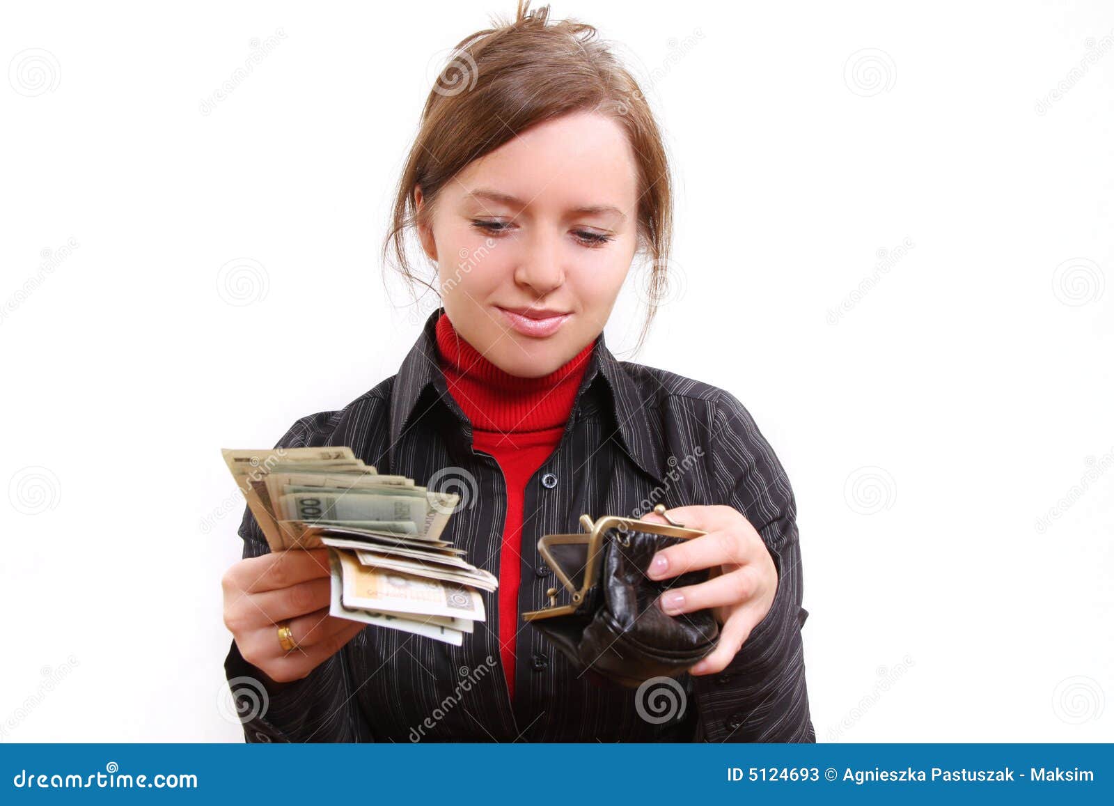 Geben des Geldes stockbild. Bild von geschäftsfrau, versprechen - 5124693